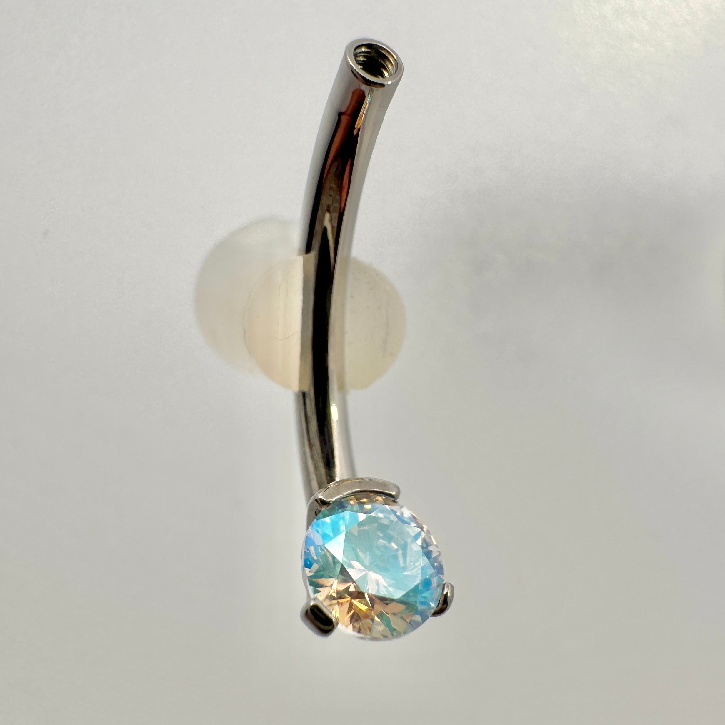 Three Prong 4mm POST ONLY - Navel Curve – Ivy Piercing Studios