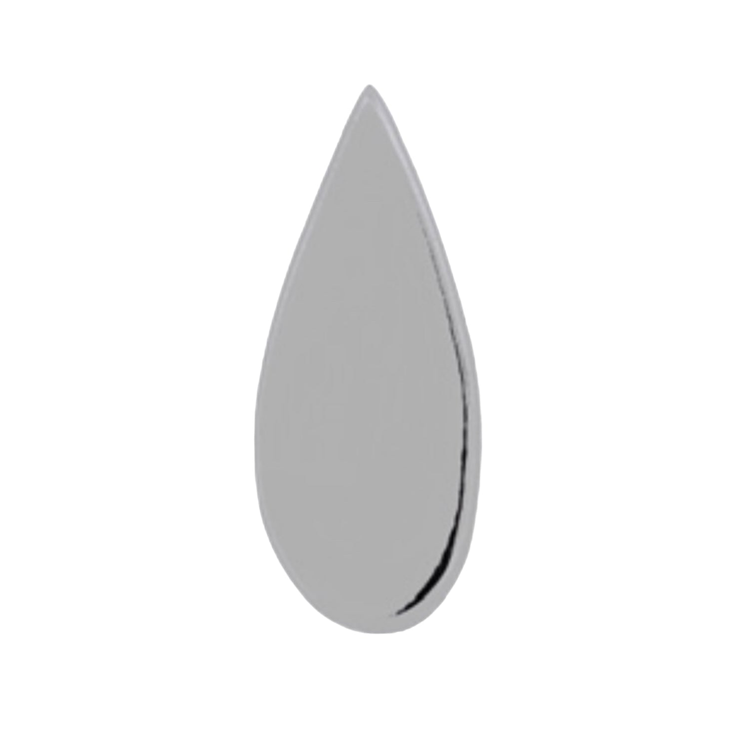 Teardrop - Titanium - Threadless – Ivy Piercing Studios