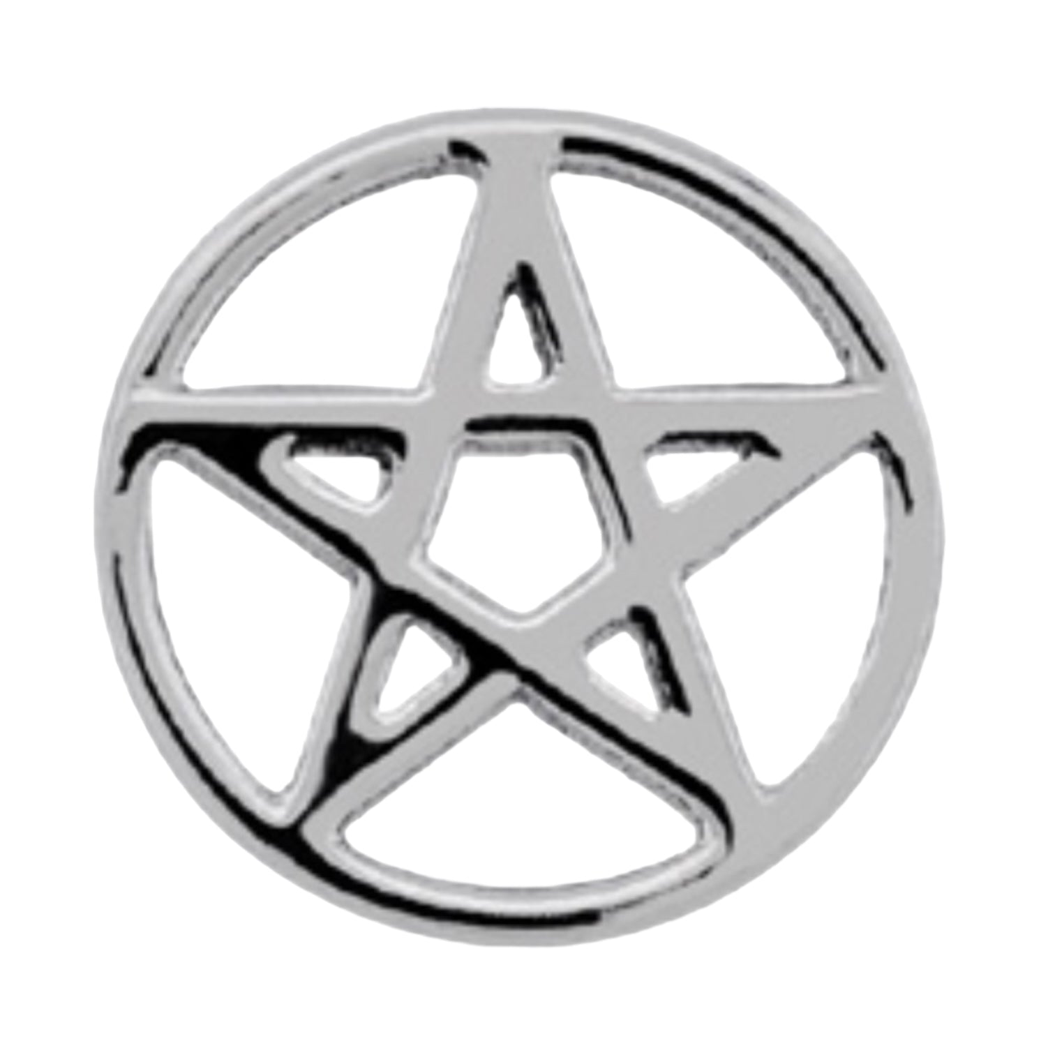 Pentagram - Titanium - Threadless – Ivy Piercing Studios