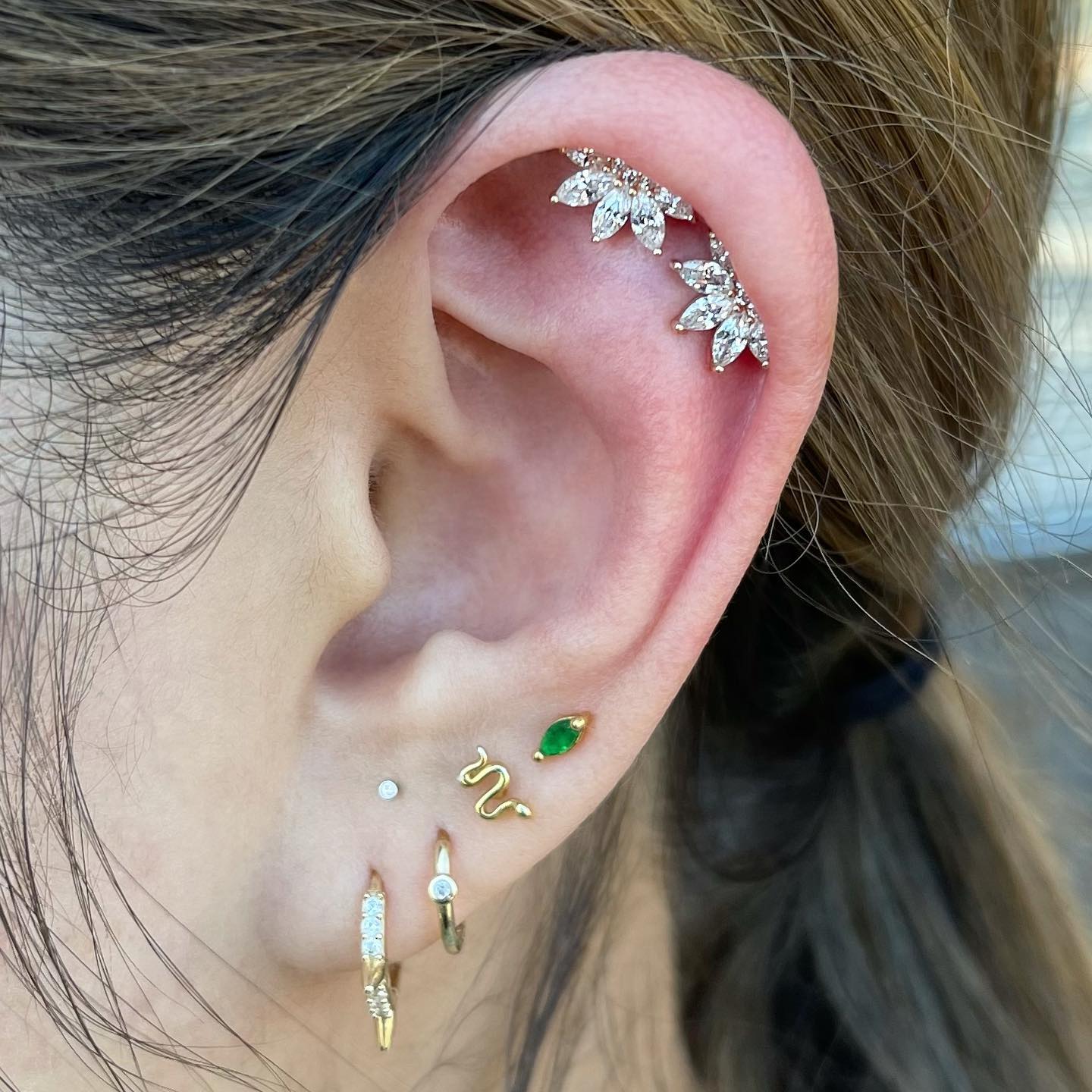 Cartilage & Earlobe Piercing Studs – Ivy Piercing Studios