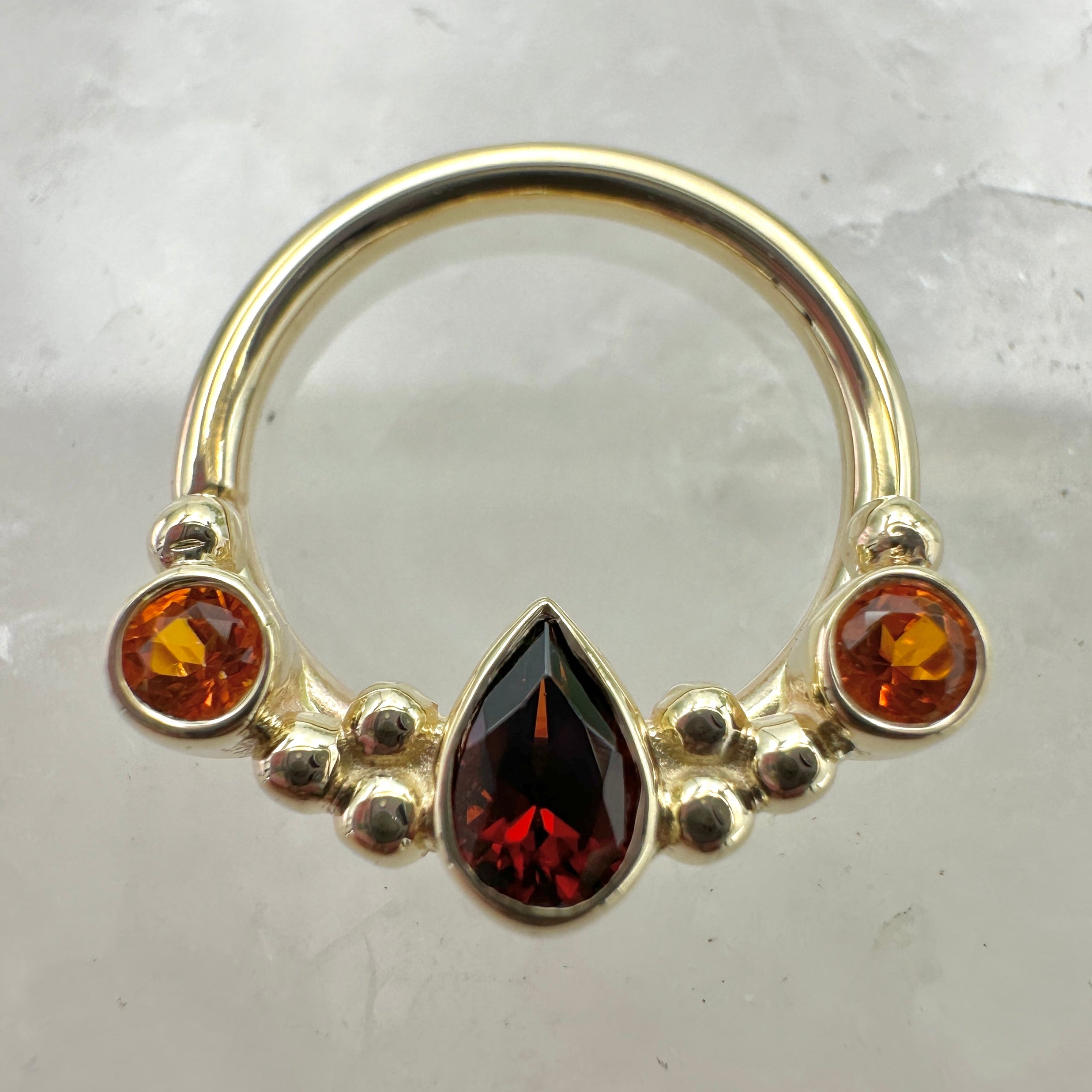 Inside Out Eden Pear Seam Ring – Ivy Piercing Studios