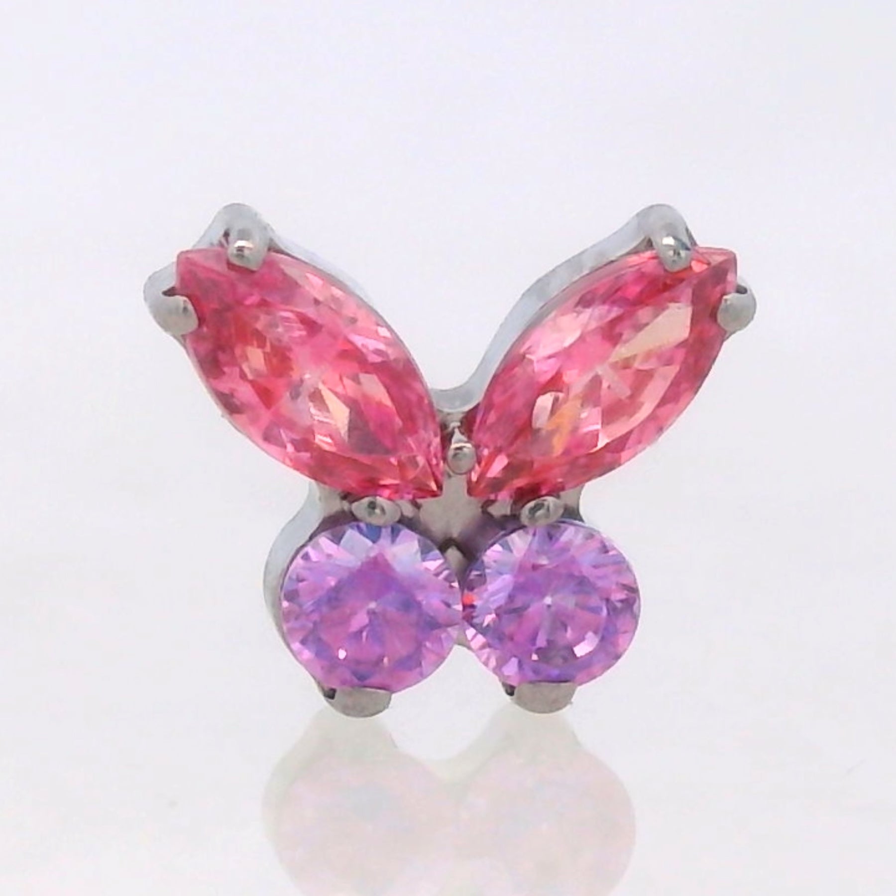 Gem Butterfly - Titanium – Ivy Piercing Studios